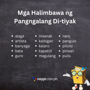 Kasarian ng Pangngalan at mga Halimbawa nito - Noypi.com.ph