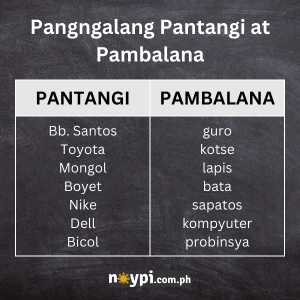 Uri ng Pangngalan: Pangngalang Pantangi, Pambalana at mga Halimbawa