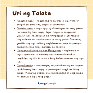 TALATA: Ano ang Talata, Paano Gumawa, at mga Halimbawa - Noypi.com.ph