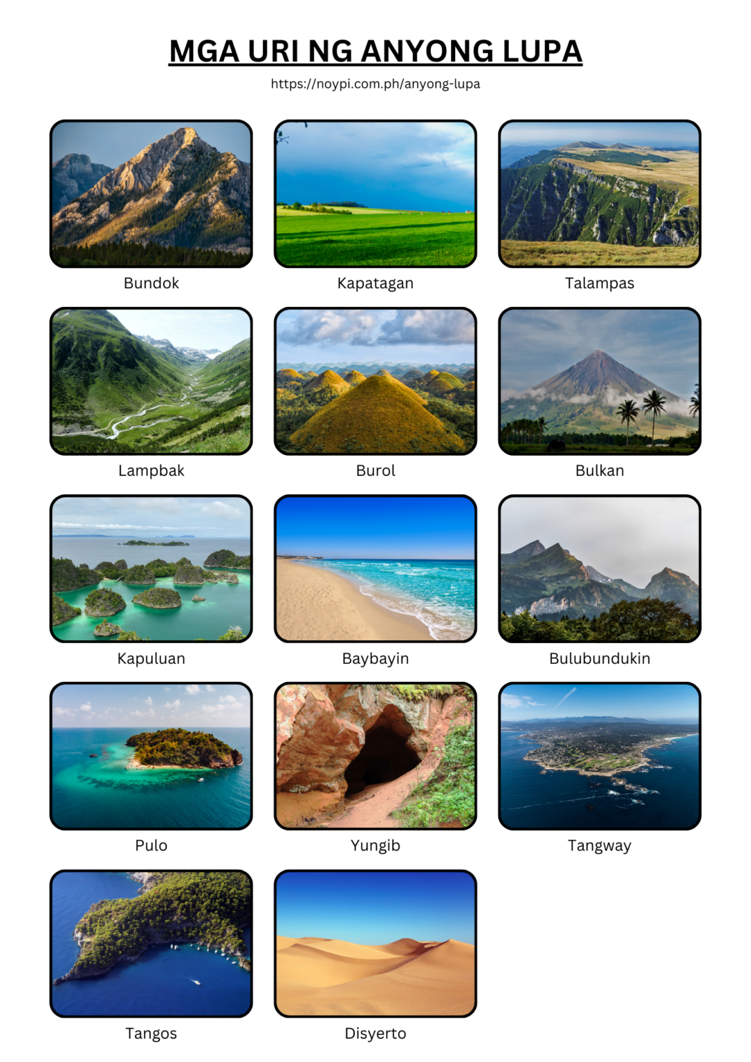 ANYONG LUPA: Katangian at Kahalagahan ng Mga Anyong Lupa sa Pilipinas ...