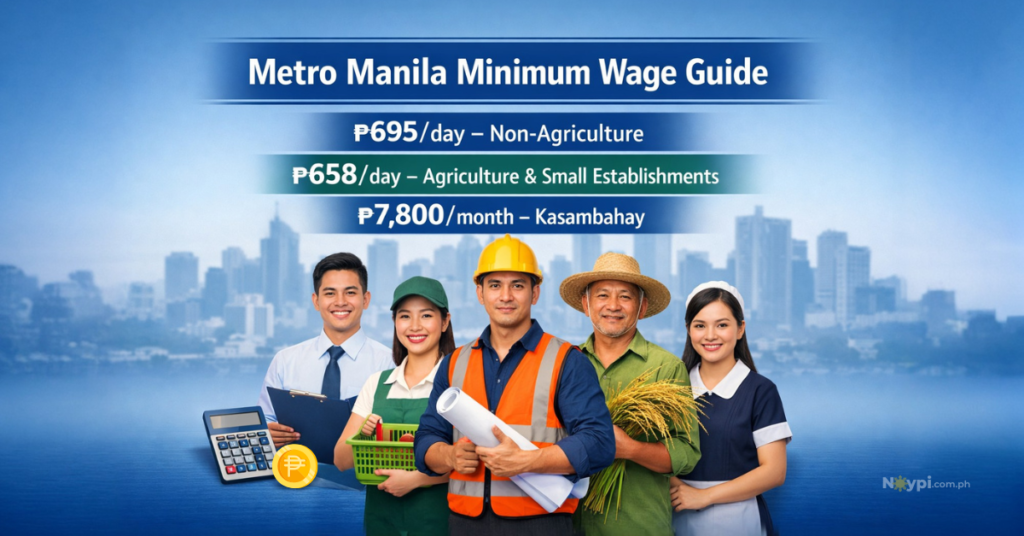Minimum Wage Manila 2026: ₱695/Day, Monthly Pay, Kasambahay